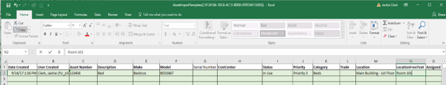 FACILITY SETTINGS CONFIGURATIONS: Asset Import – FSI